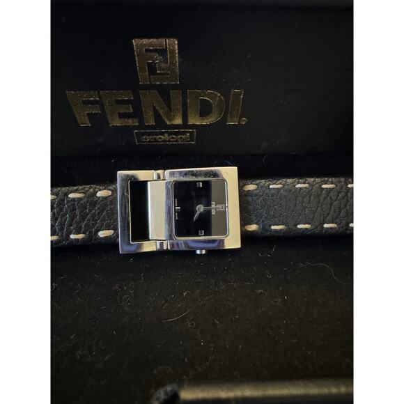 Fendi | Accessories | Fendi Stainless Steel Watch With A Black Dial ...